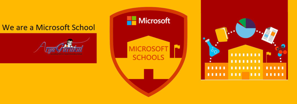 My School is Now a Microsoft School - Arya Gurukul School